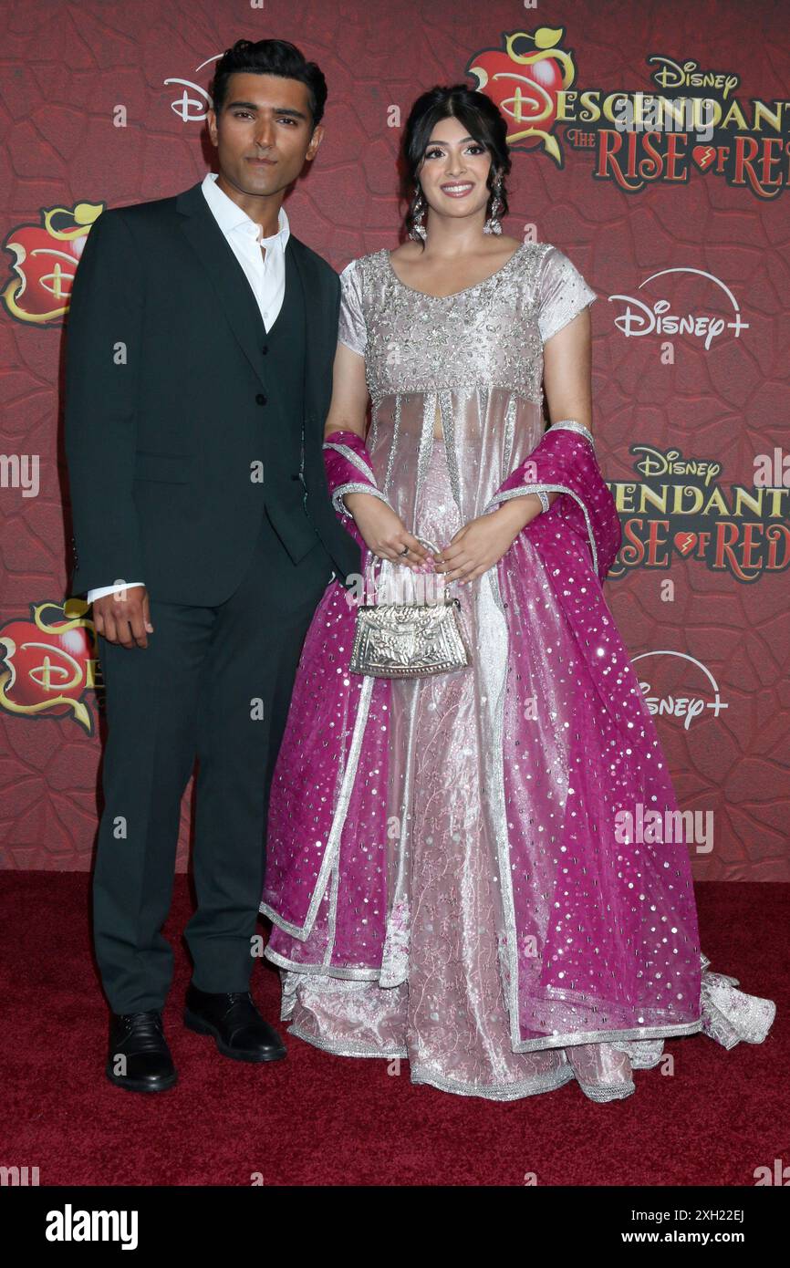 LOS ANGELES - JUL 10: Kabir Bery, Aiza Aslam at the Descendants: The ...