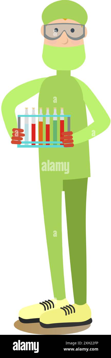 Science people concept vector illustration in flat style Stock Vector ...