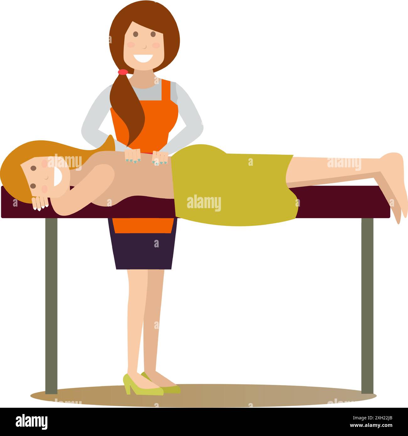 Spa people concept vector flat illustration Stock Vector Image & Art ...