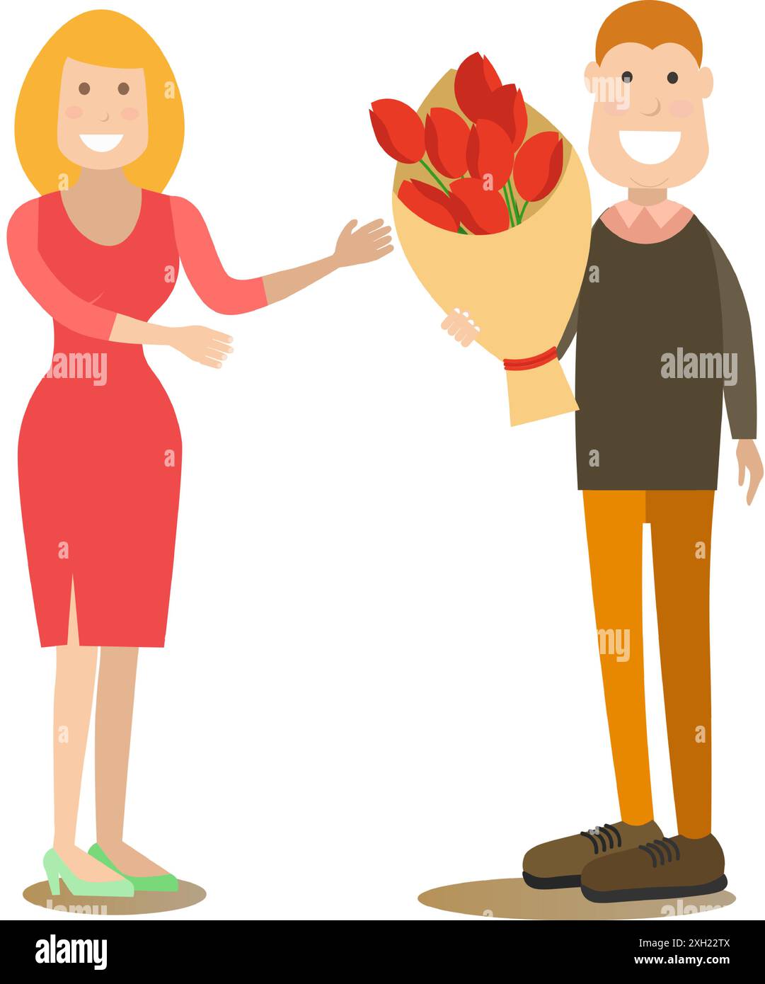 People and relations concept vector flat illustration Stock Vector ...