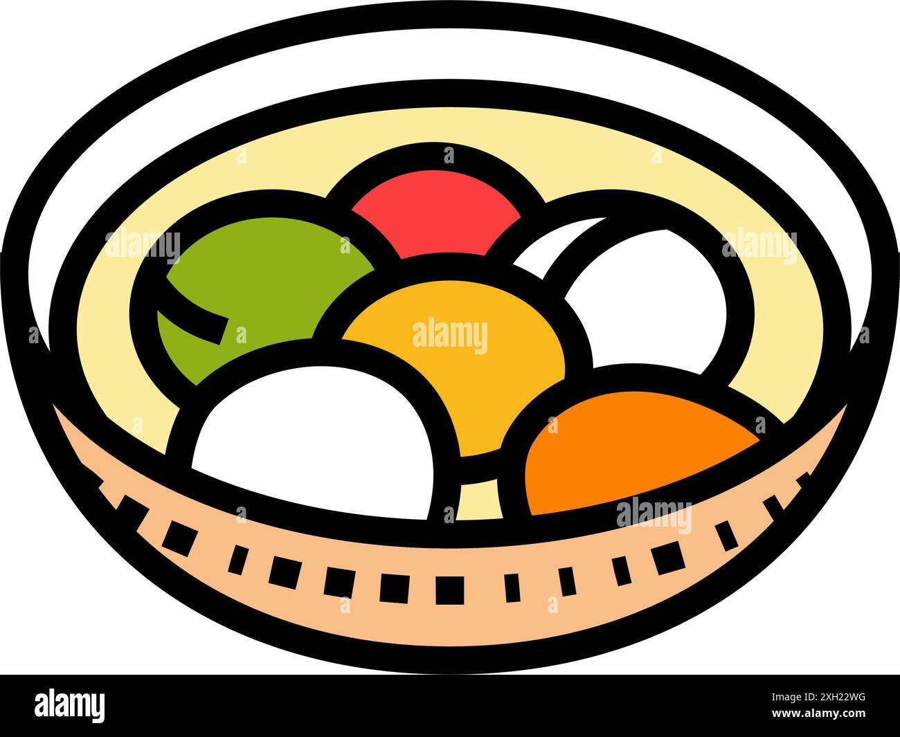 winter solstice chinese holiday color icon vector illustration Stock ...