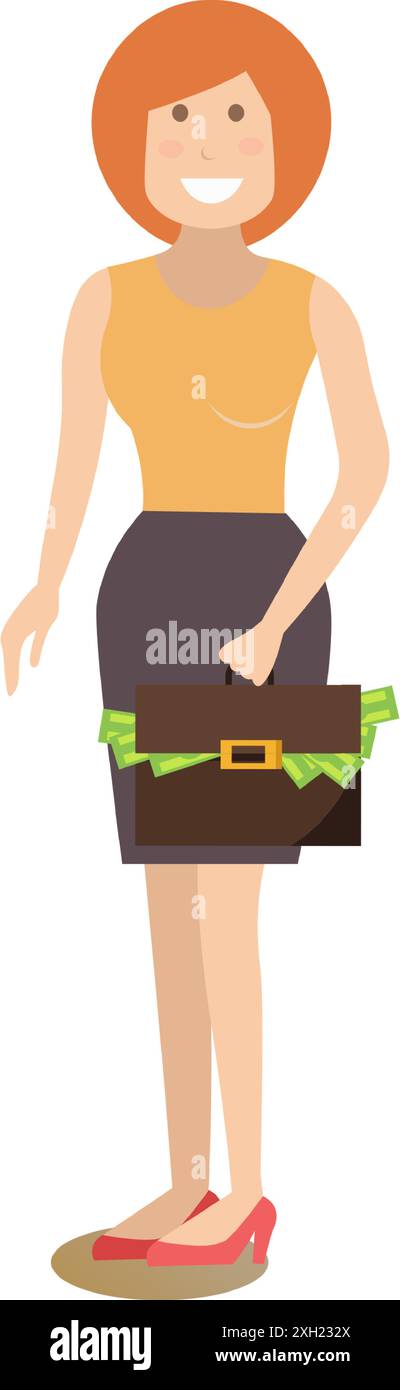 Business partner vector illustration in flat style Stock Vector Image ...
