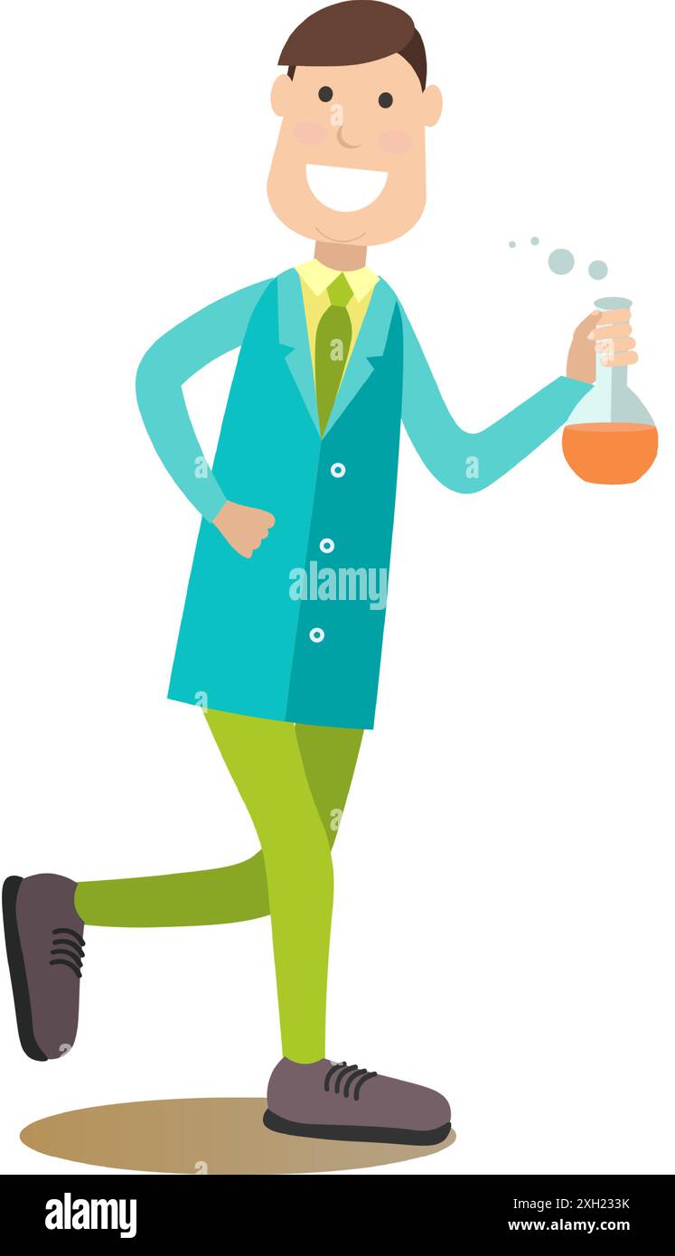 Science People Concept Vector Flat Illustration Stock Vector Image And Art Alamy 