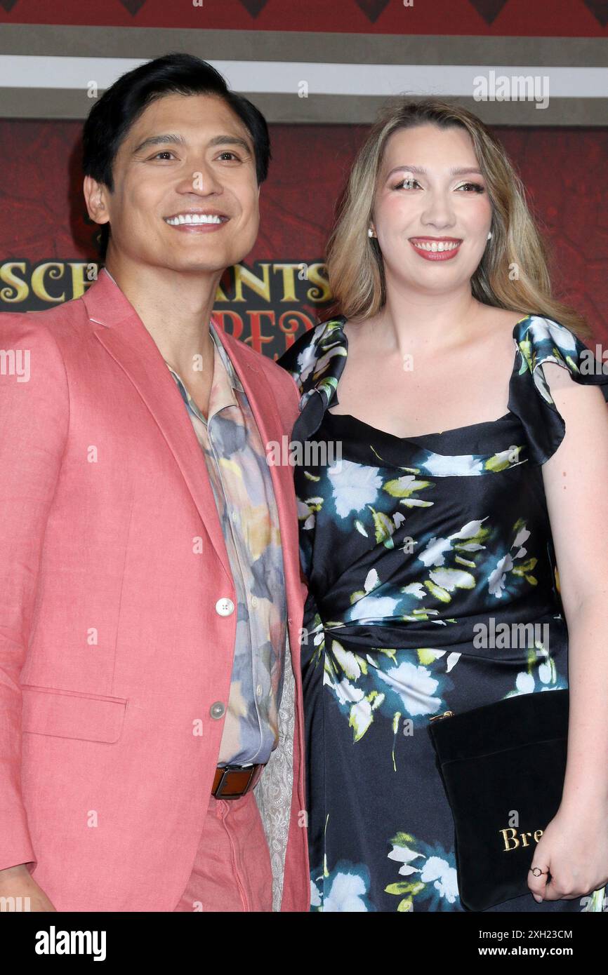 LOS ANGELES - JUL 10: Paolo Montalban, wife at the Descendants: The ...
