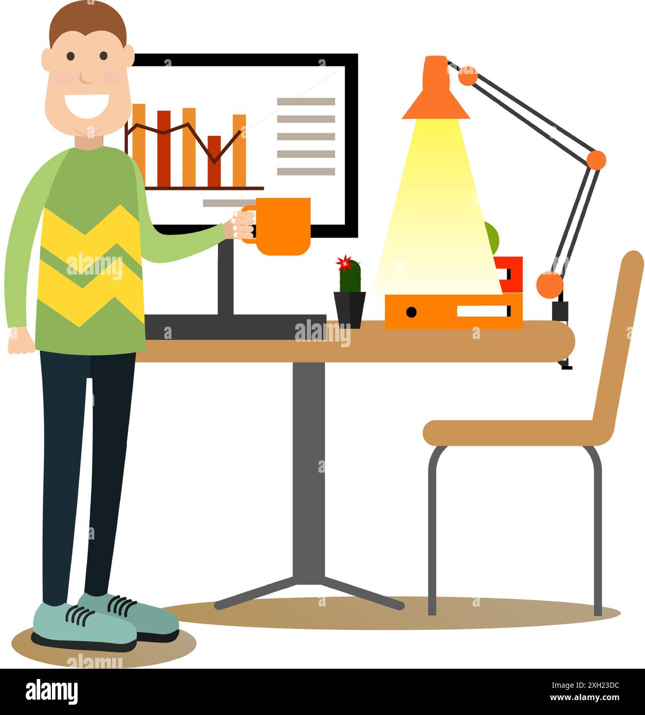 Website developer vector illustration in flat style Stock Vector Image ...