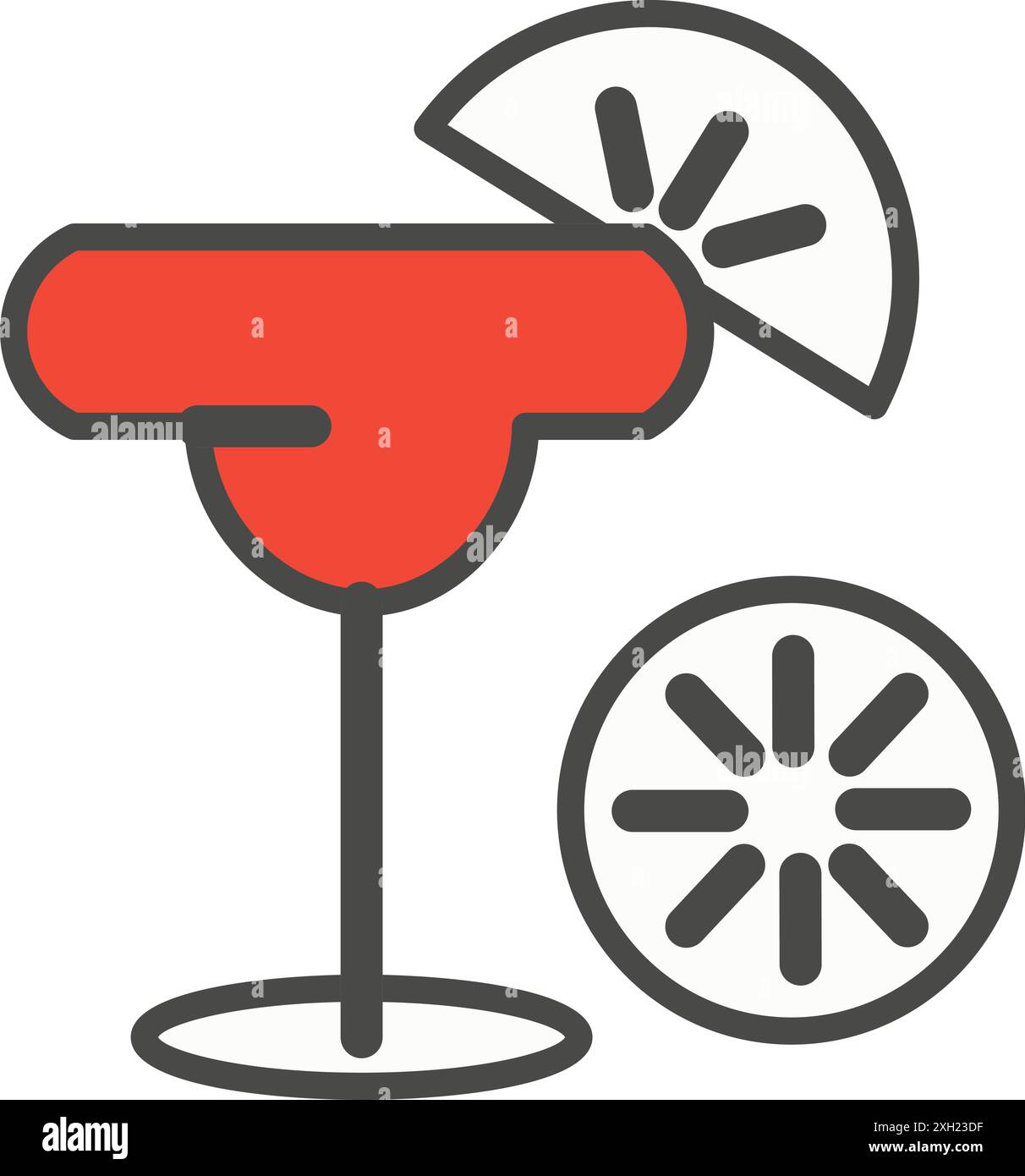 Cocktail glass vector icon isolated Stock Vector Image & Art - Alamy