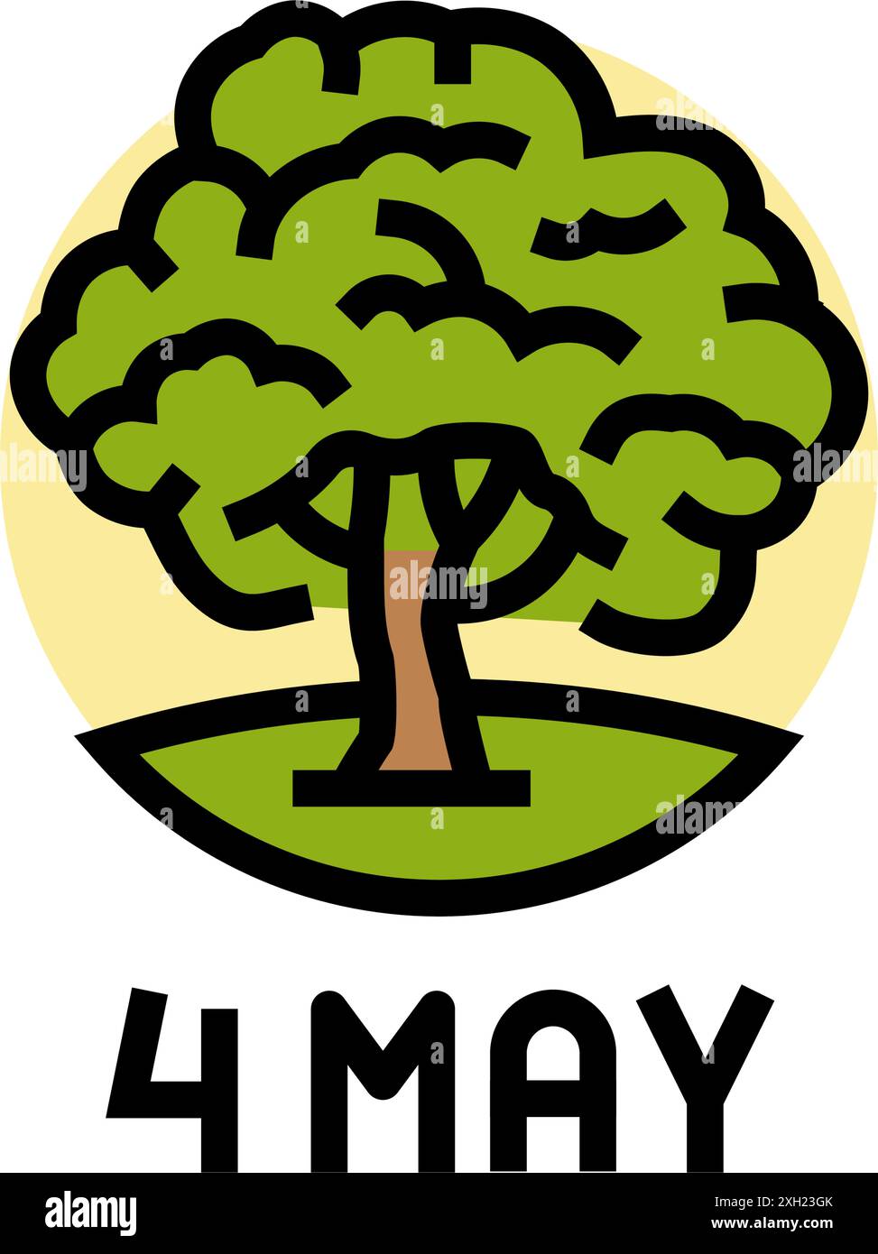 greenery day japanese holiday color icon vector illustration Stock ...