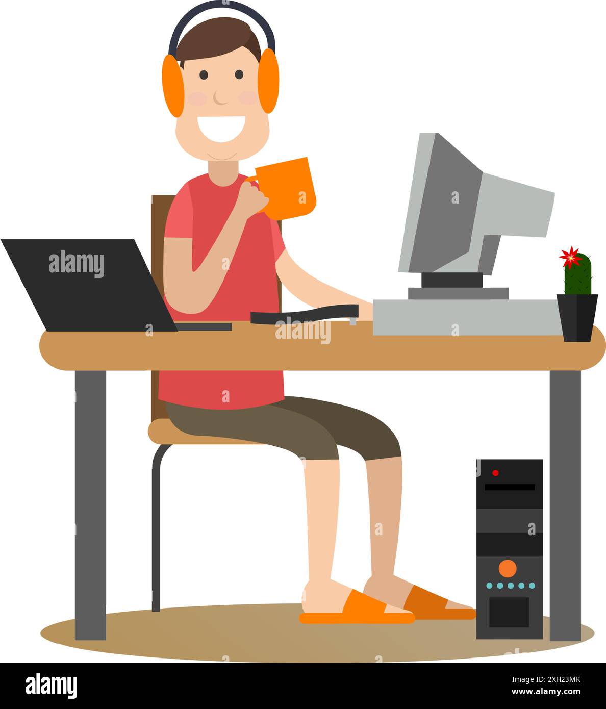 Programmer concept vector illustration in flat style Stock Vector Image ... Programmer concept vector illustration in flat style Stock Vector Image ...