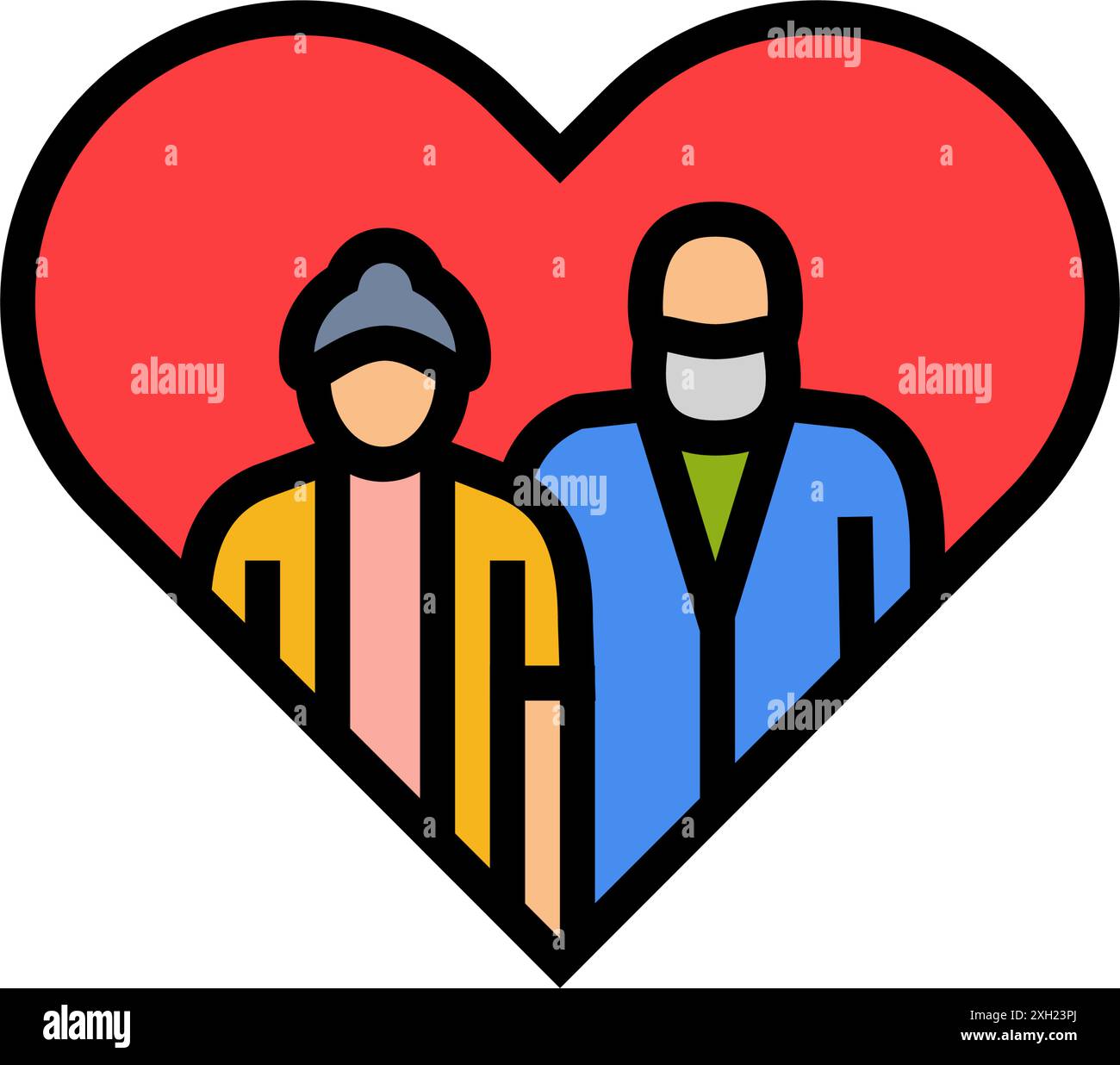 respect for the aged day japanese holiday color icon vector illustration Stock Vector Image ...