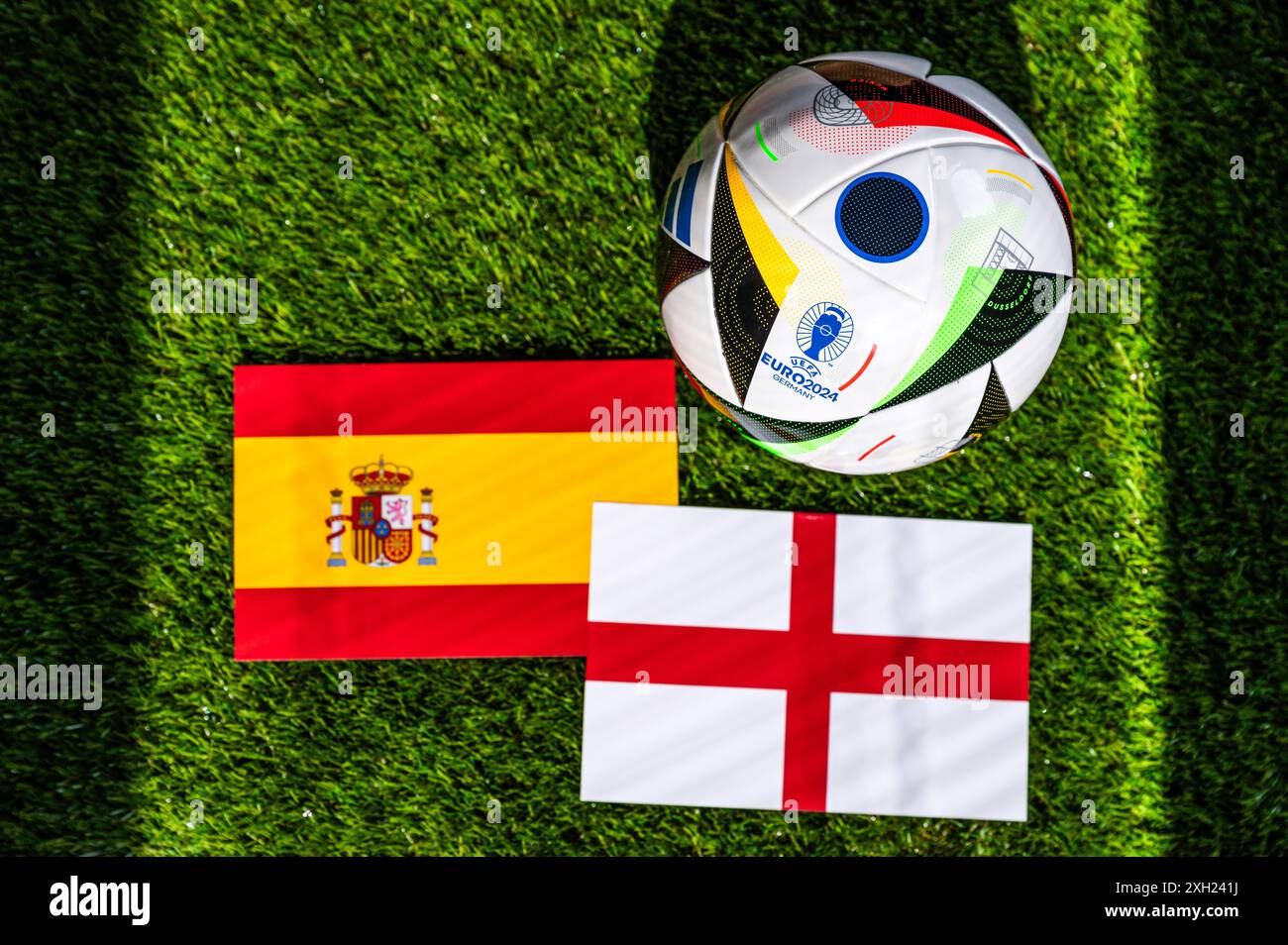 BERLIN, GERMANY, JULY 10, 2024: Euro 2024 Final. Spain vs England ...