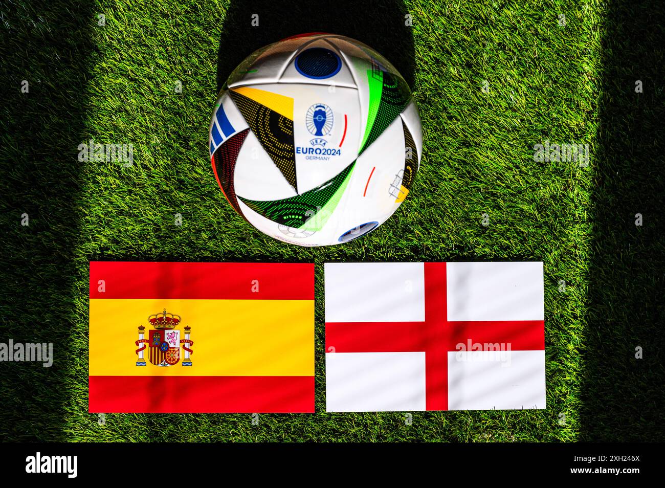 BERLIN, GERMANY, JULY 10, 2024: Euro 2024 Final. Spain vs England ...