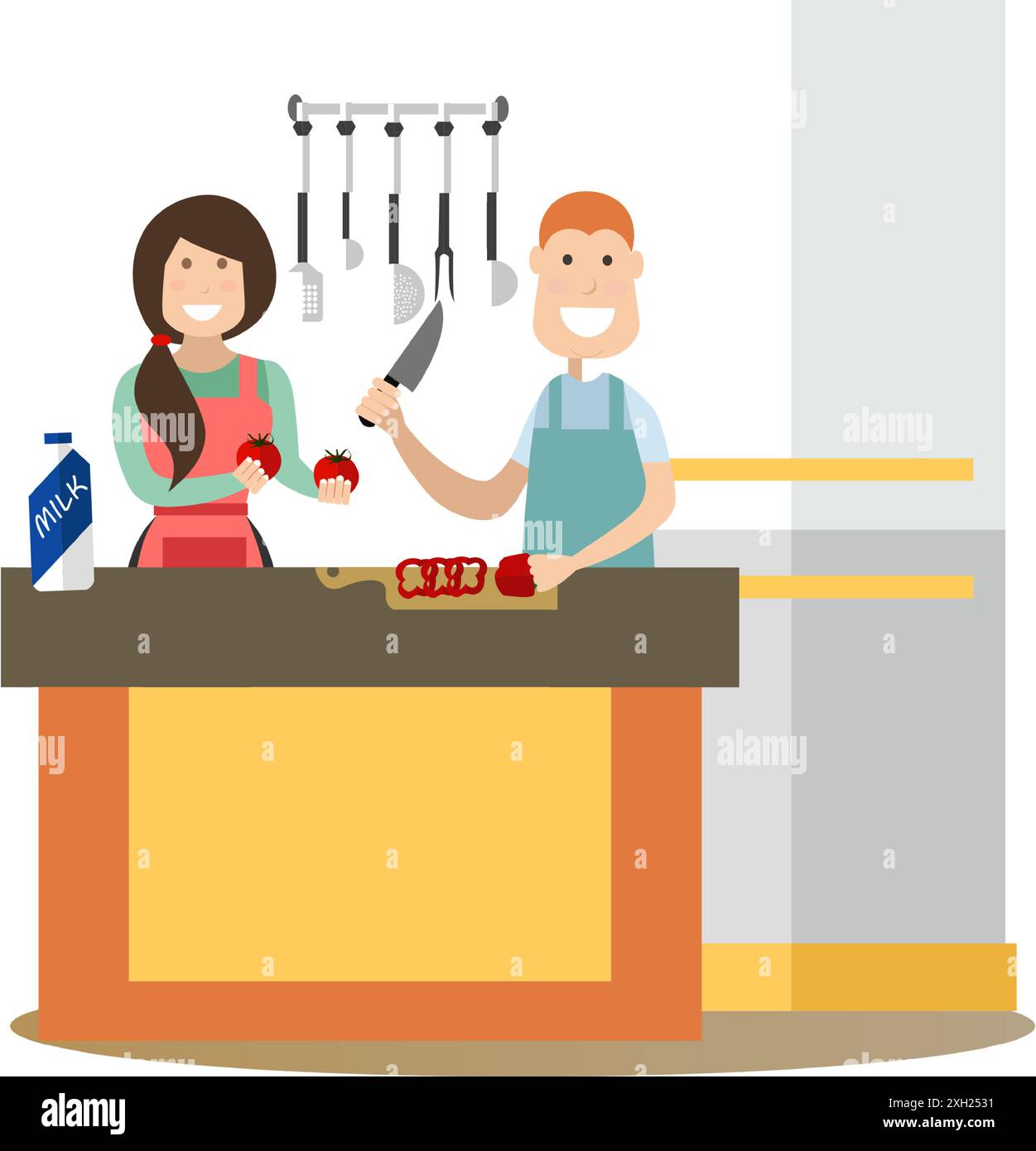 People and relations concept vector flat illustration Stock Vector ...