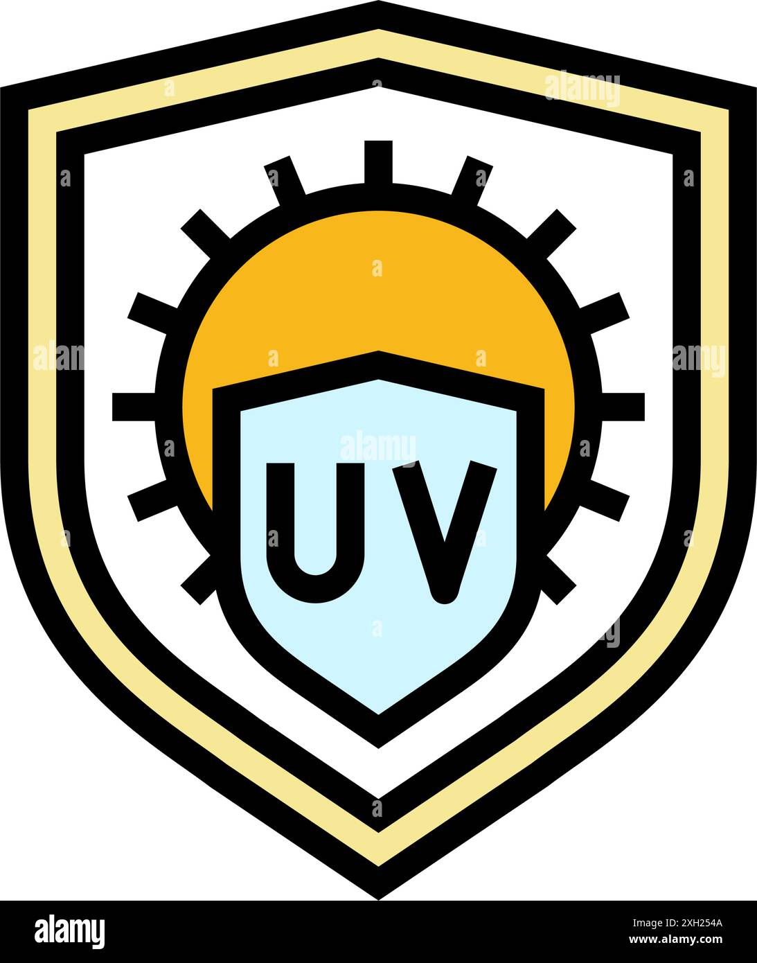 Uv protection sticker Stock Vector Images - Alamy