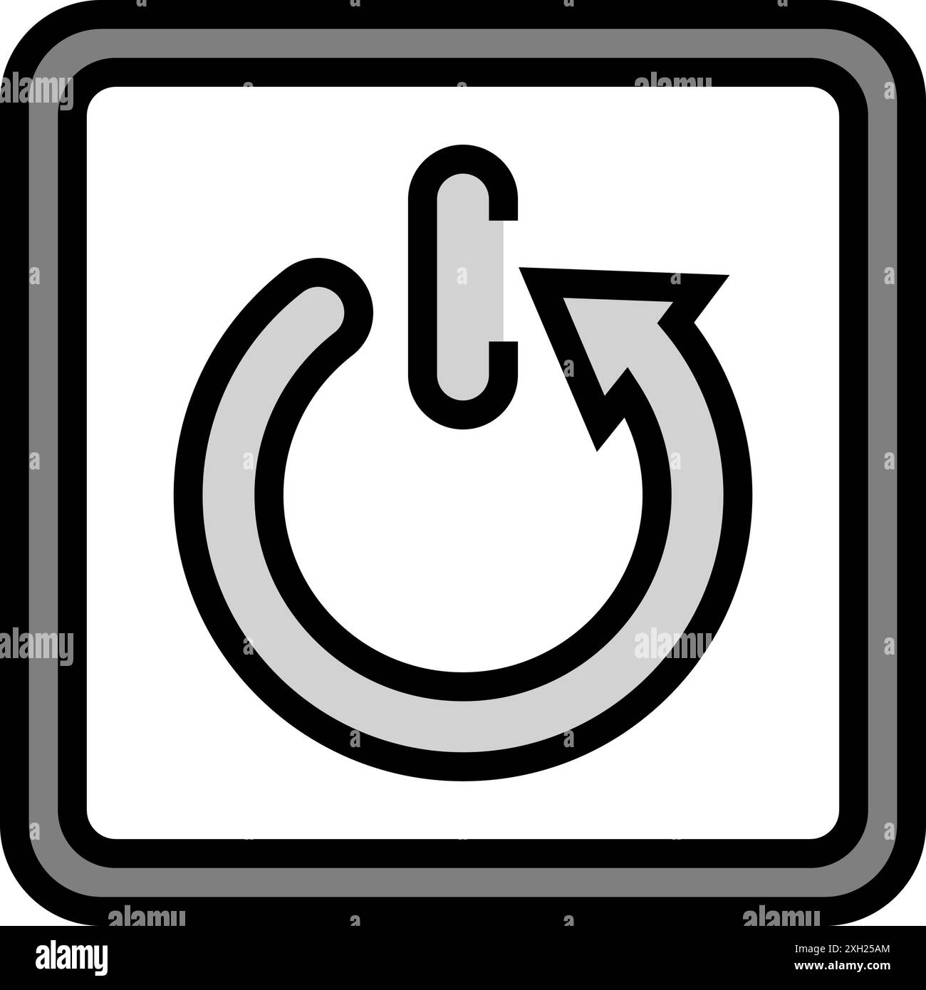 automatic shut down product label caution color icon vector ...