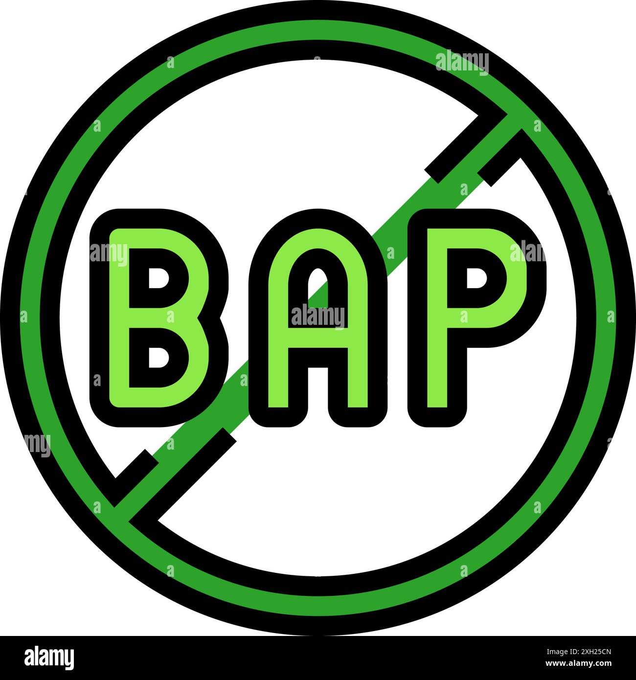 bpa free product label warning color icon vector illustration Stock ...