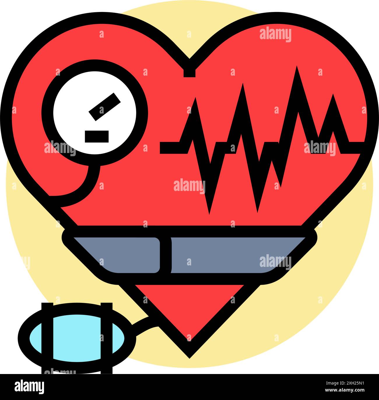 hypertension obesity overweight color icon vector illustration Stock ...