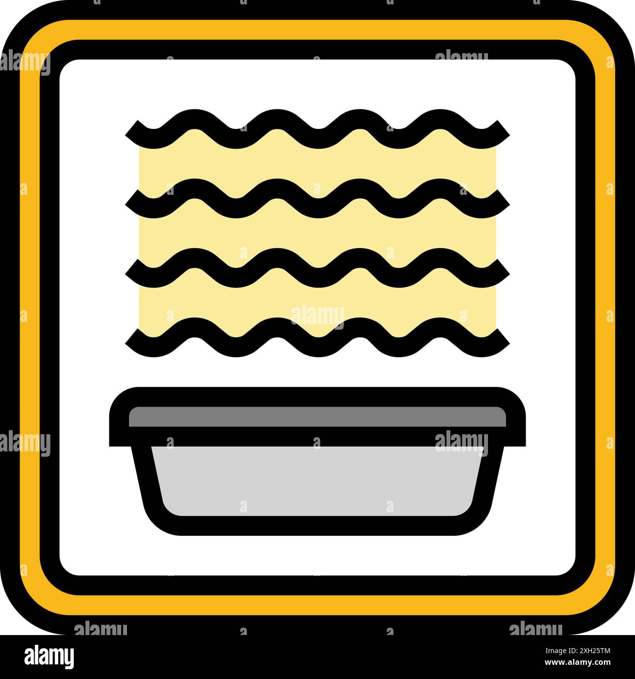 microwave safe label product caution color icon vector illustration ...