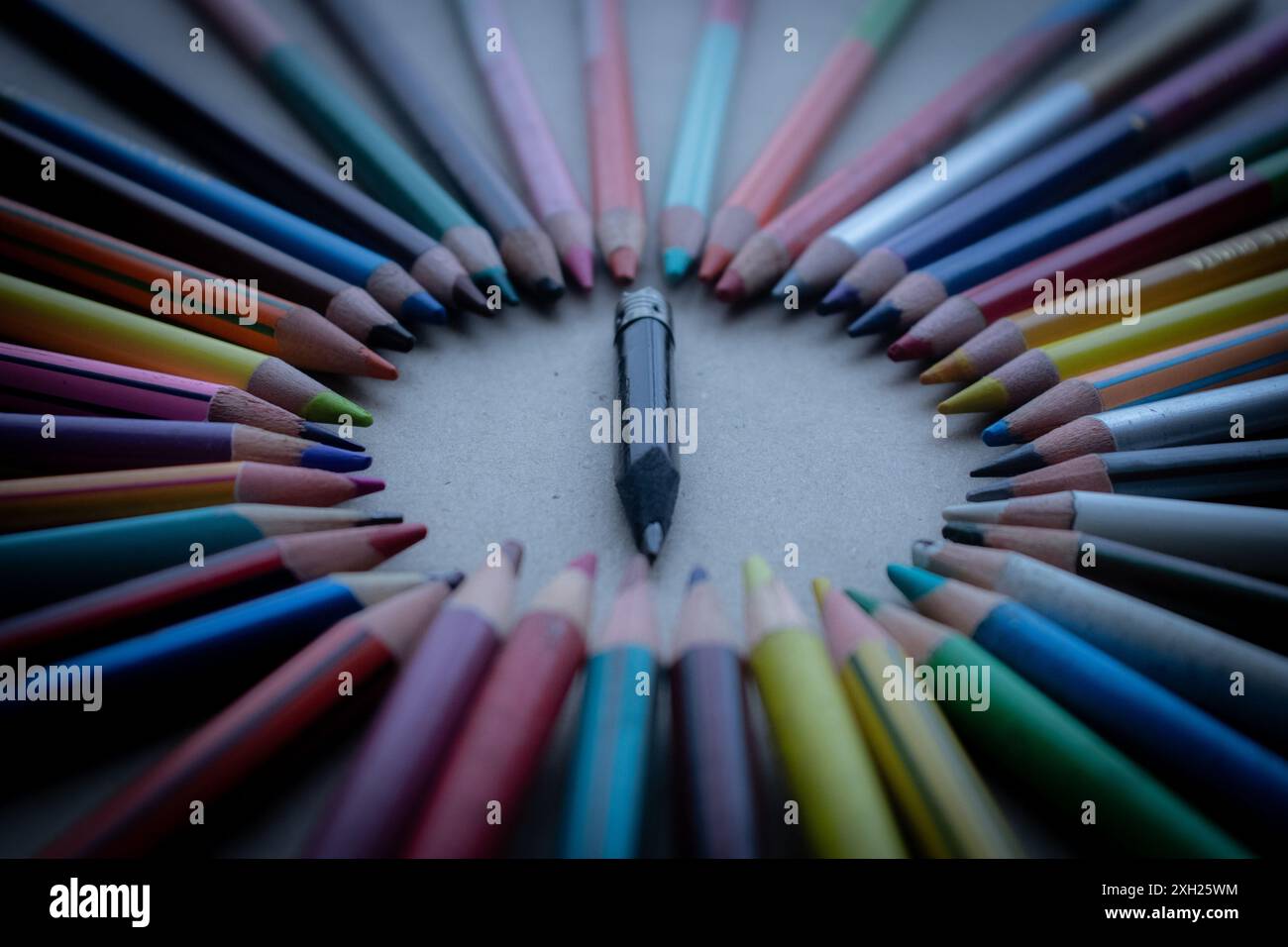Hand taking a colored pencil hi-res stock photography and images - Alamy