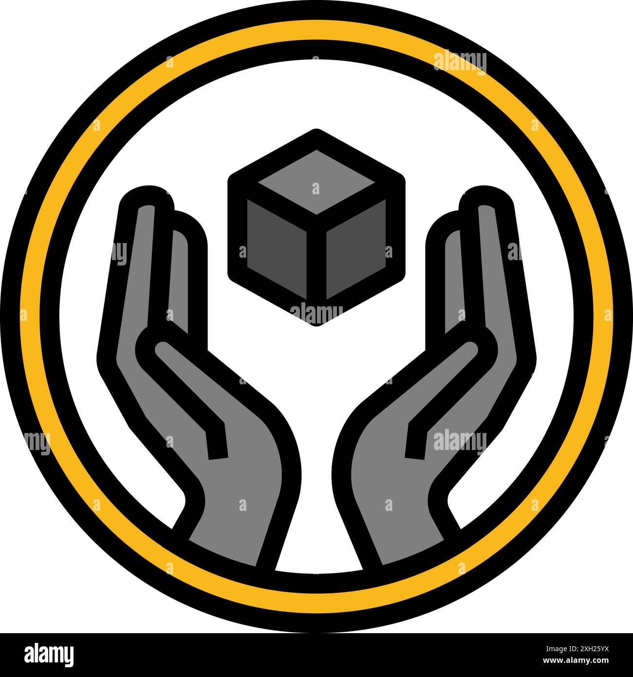 handle with care product label warning color icon vector illustration ...