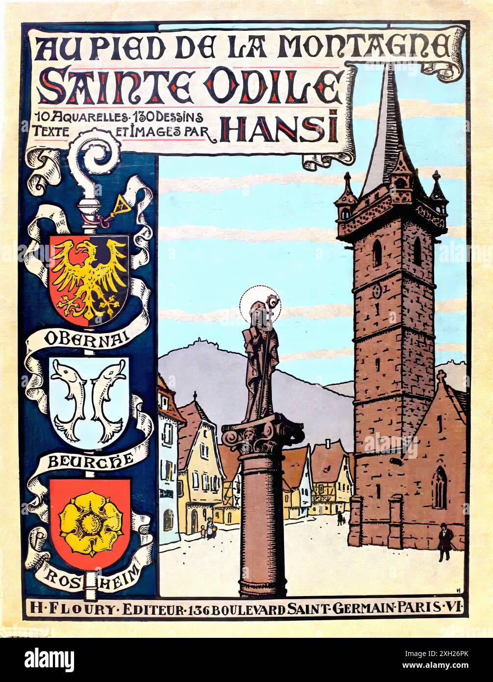 Vintage Travel Poster - HANSI (Jean-Jacques Waltz) - Au pied de la ...