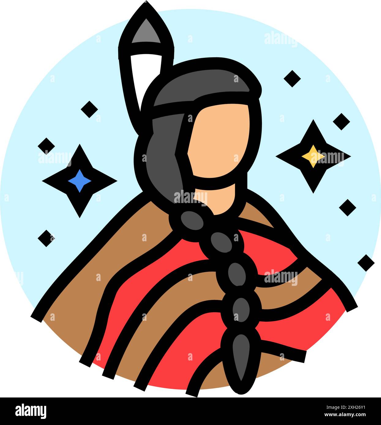 indigenous peoples day usa holiday color icon vector illustration Stock ...