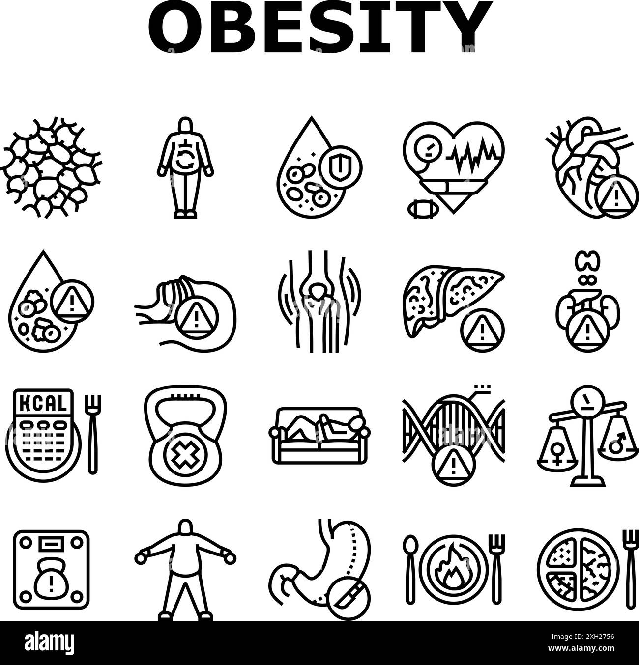 Fat girl obesity Black and White Stock Photos & Images - Alamy