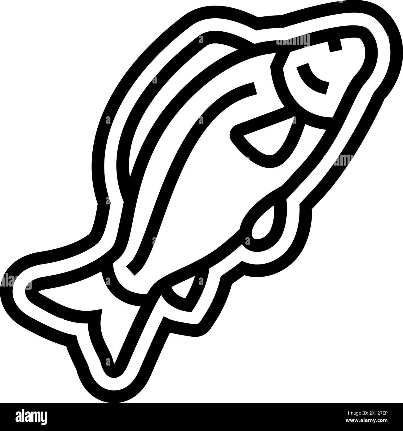 fish allergen free product food line icon vector illustration Stock ...