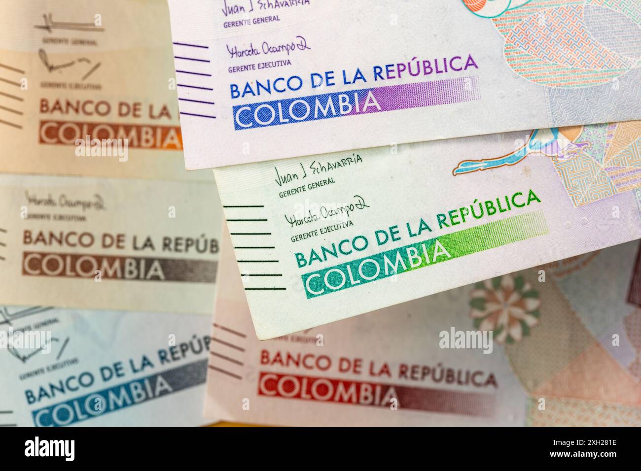 Colombia money, Colombian currency, pesos, finance and business concept ...