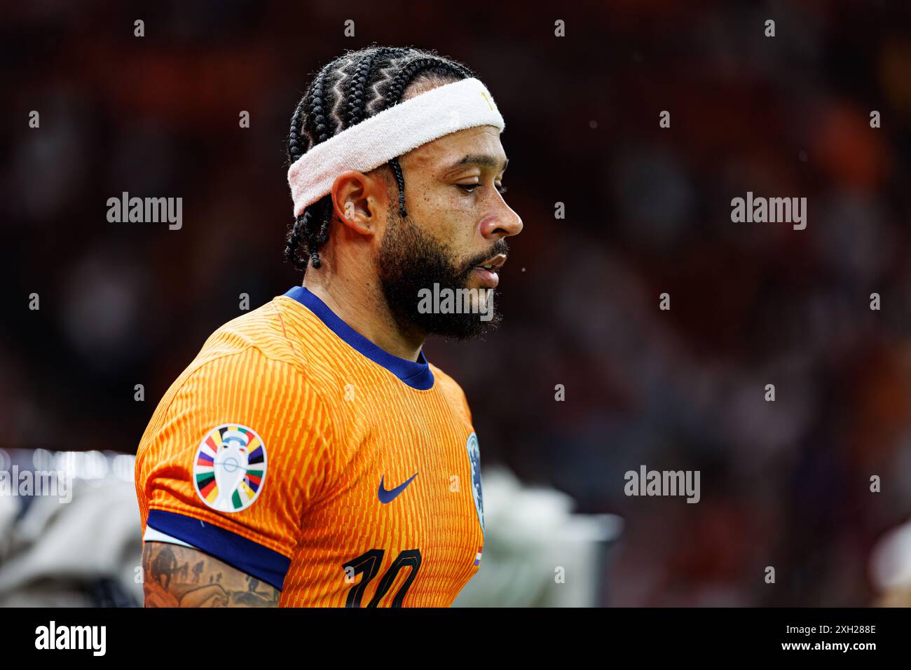 Memphis Depay seen during UEFA Euro 2024 quarterfinal game between ...