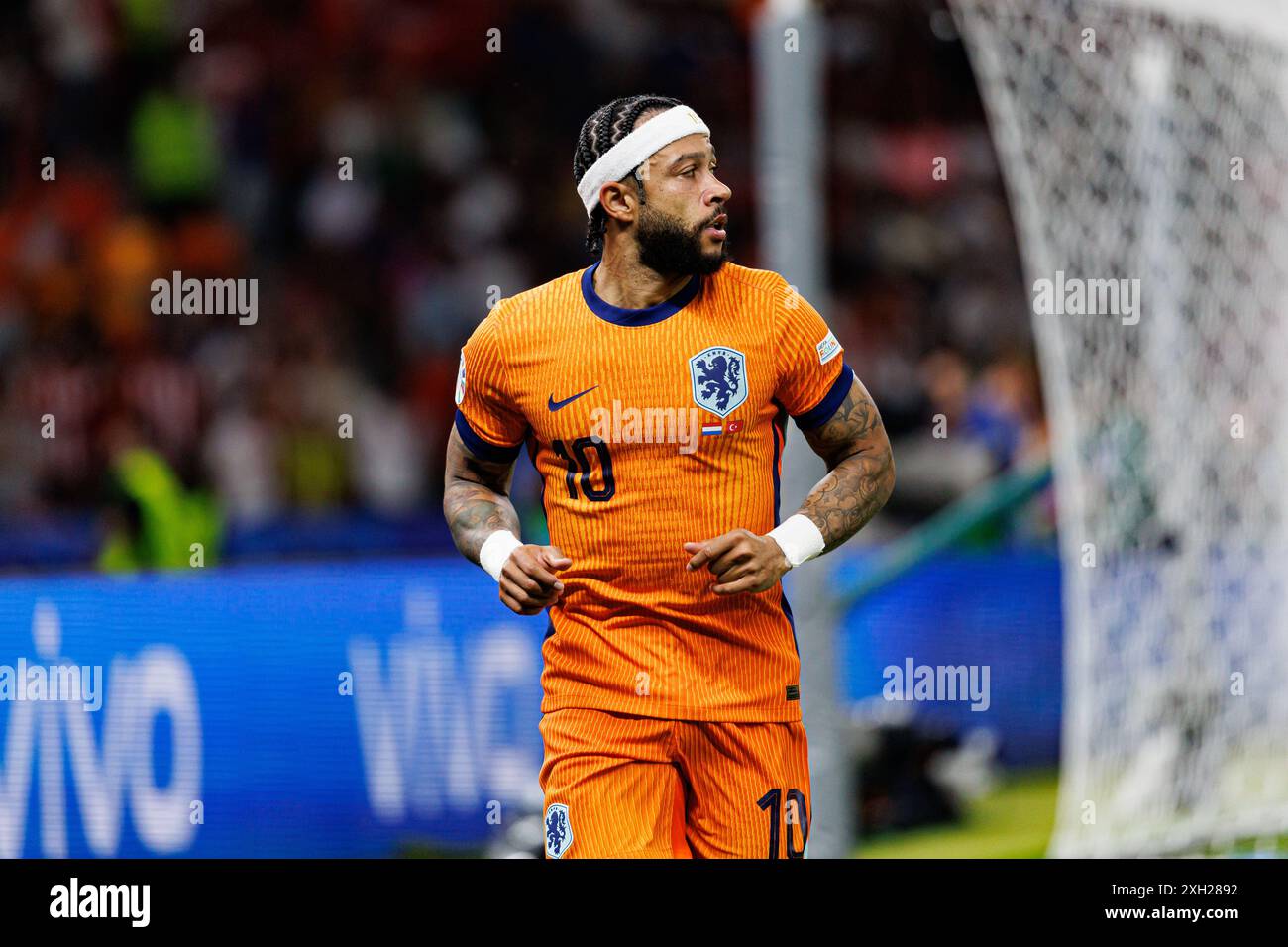 Memphis Depay seen during UEFA Euro 2024 quarterfinal game between ...