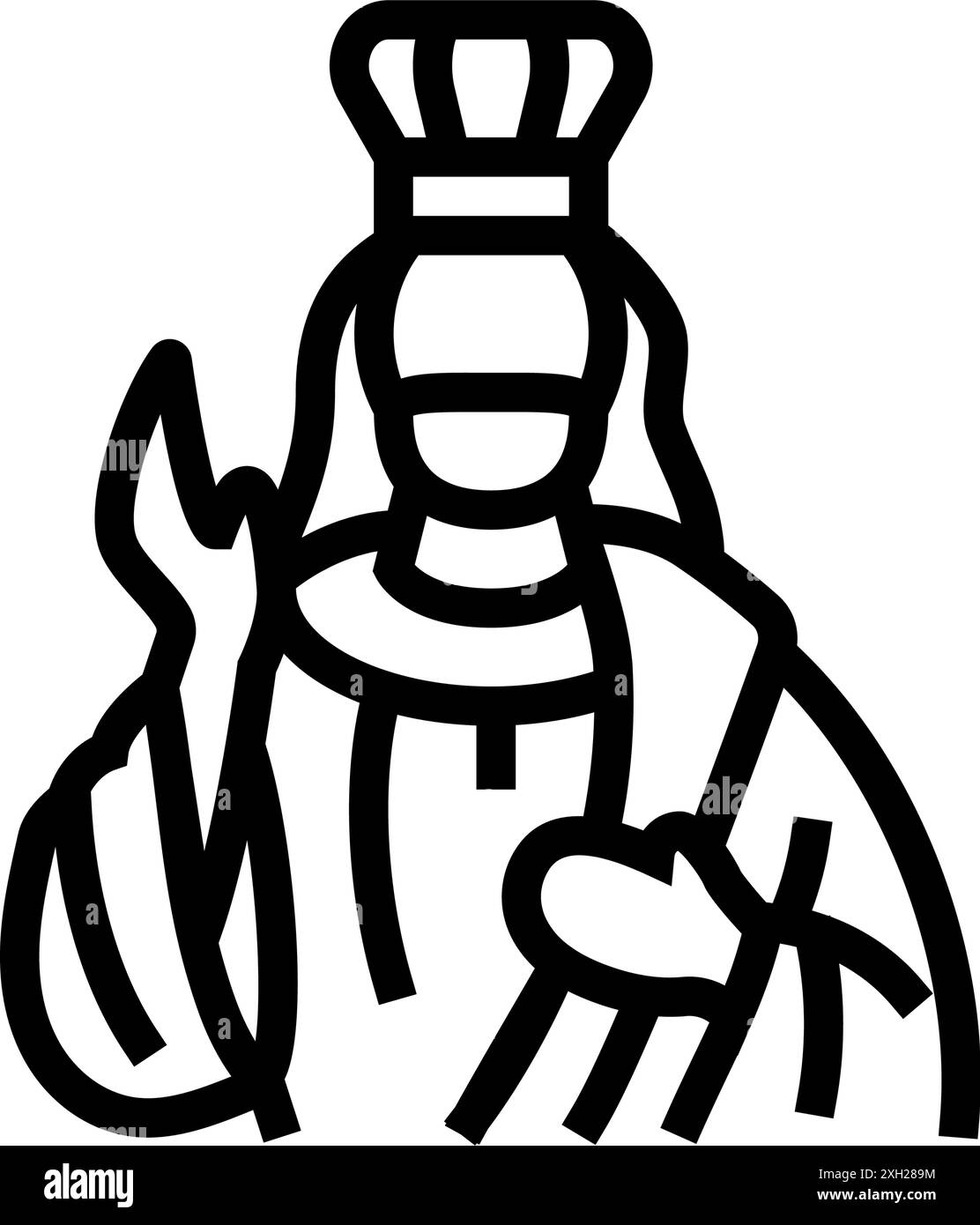 christ the king feast catholic holiday line icon vector illustration ...