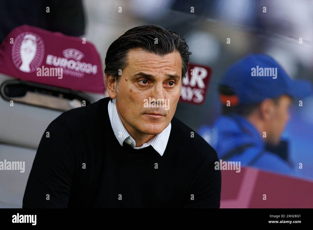 Vincenzo Montella seen during UEFA Euro 2024 quarterfinal game between ...