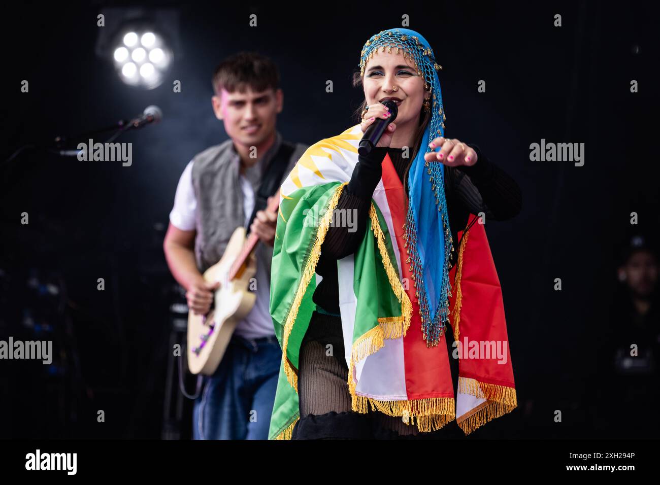 Roskilde, Denmark. 05th, July 2024. The Danish-Kurdish band AySay ...