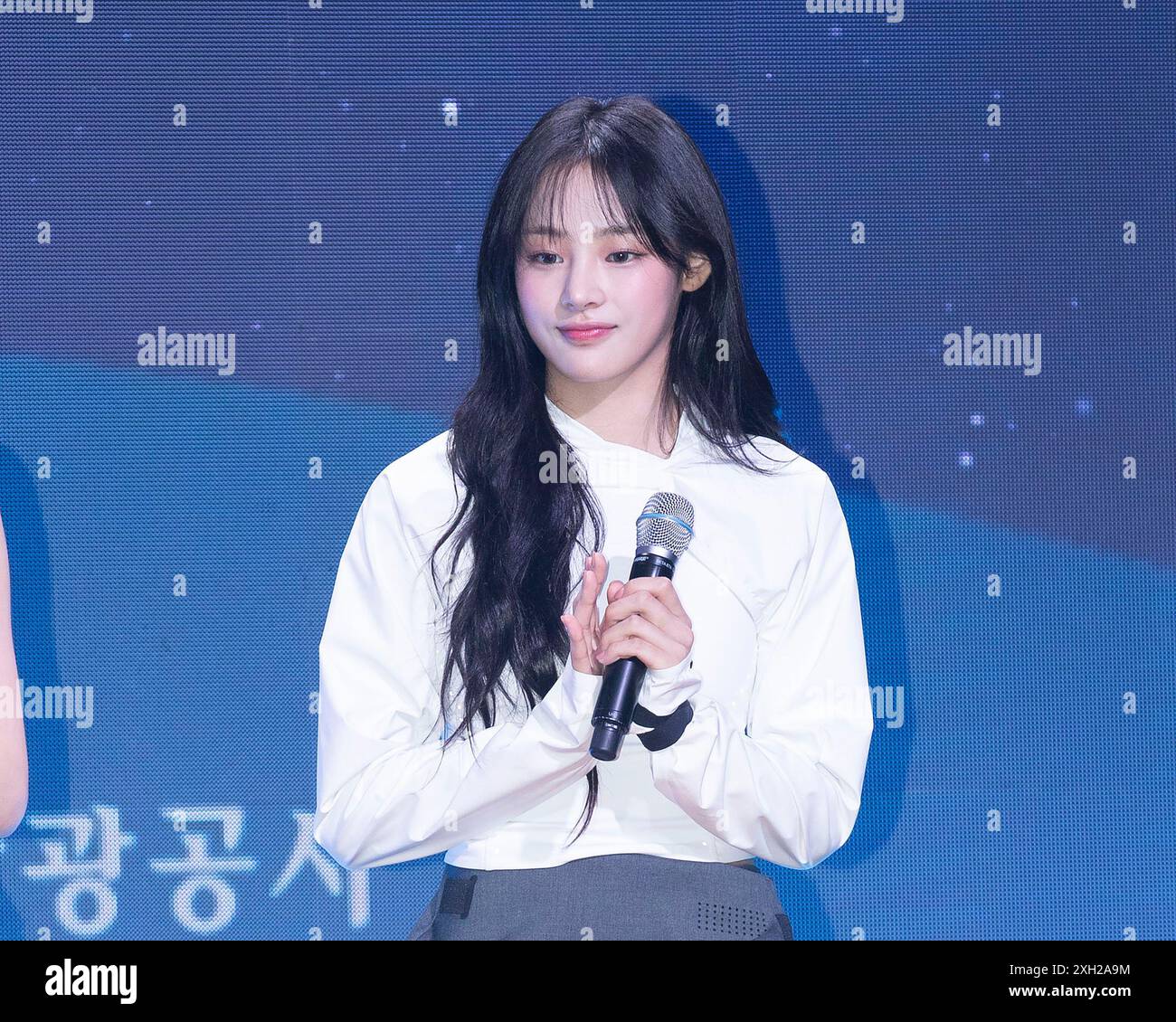 Seoul, South Korea. 11th July, 2024. South Korean singer Minji, member ...