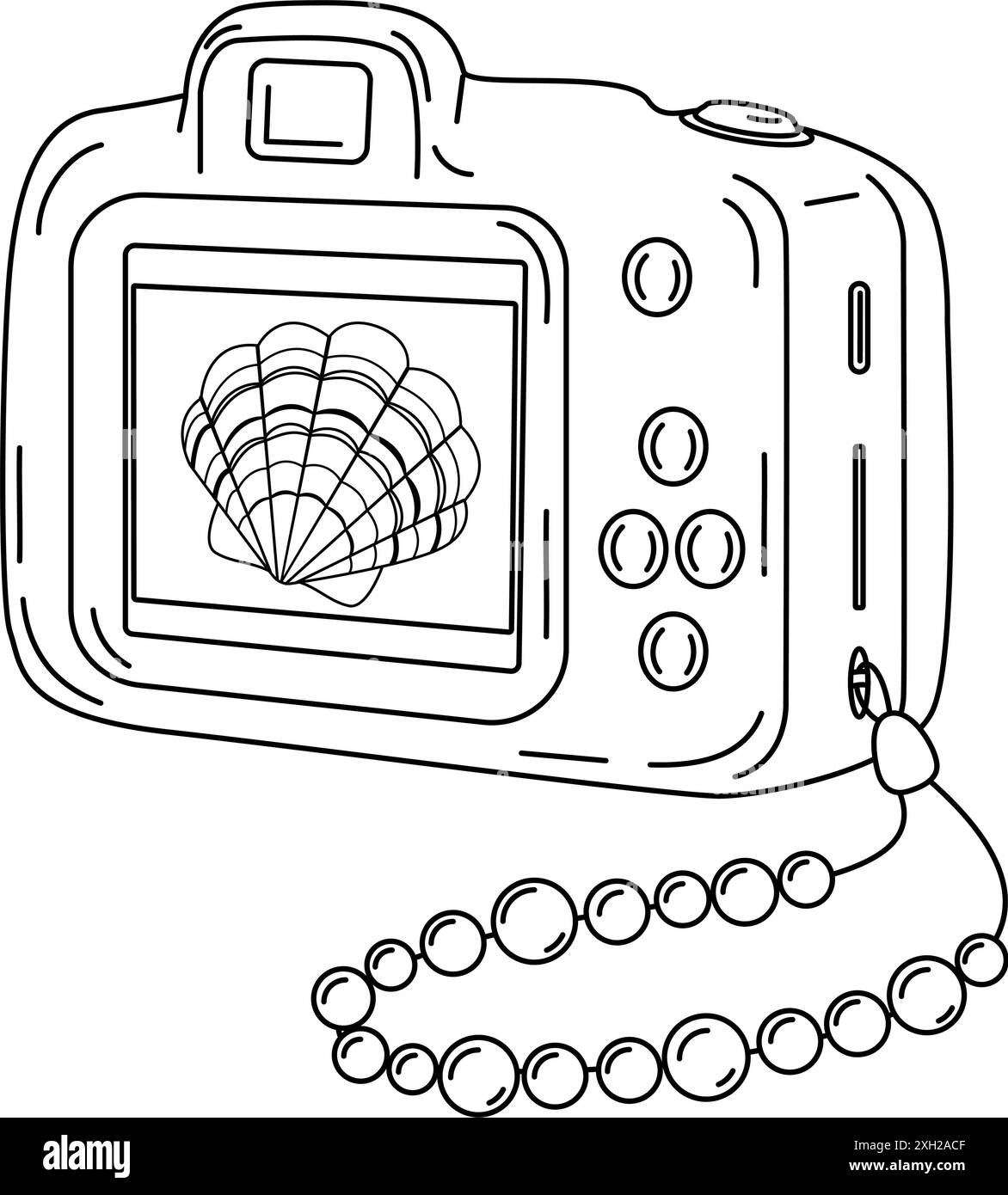 coloring pages of a camera