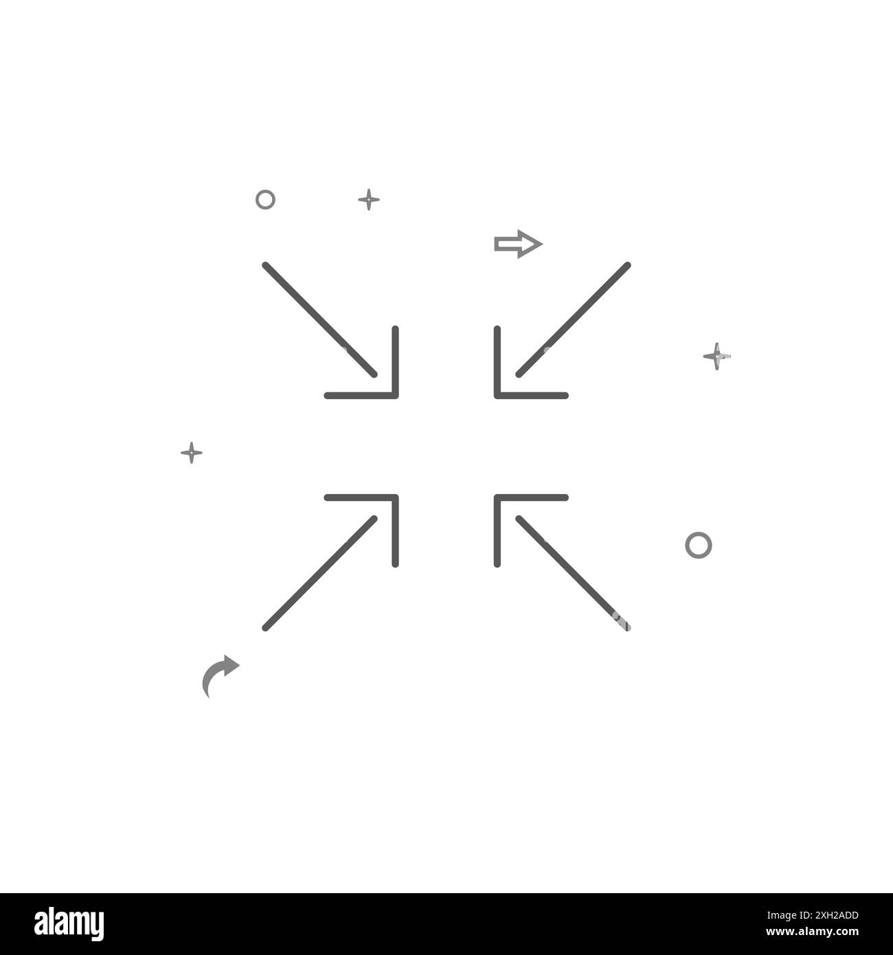 Minimize a window simple line icon. Symbol, pictogram, sign isolated on ...