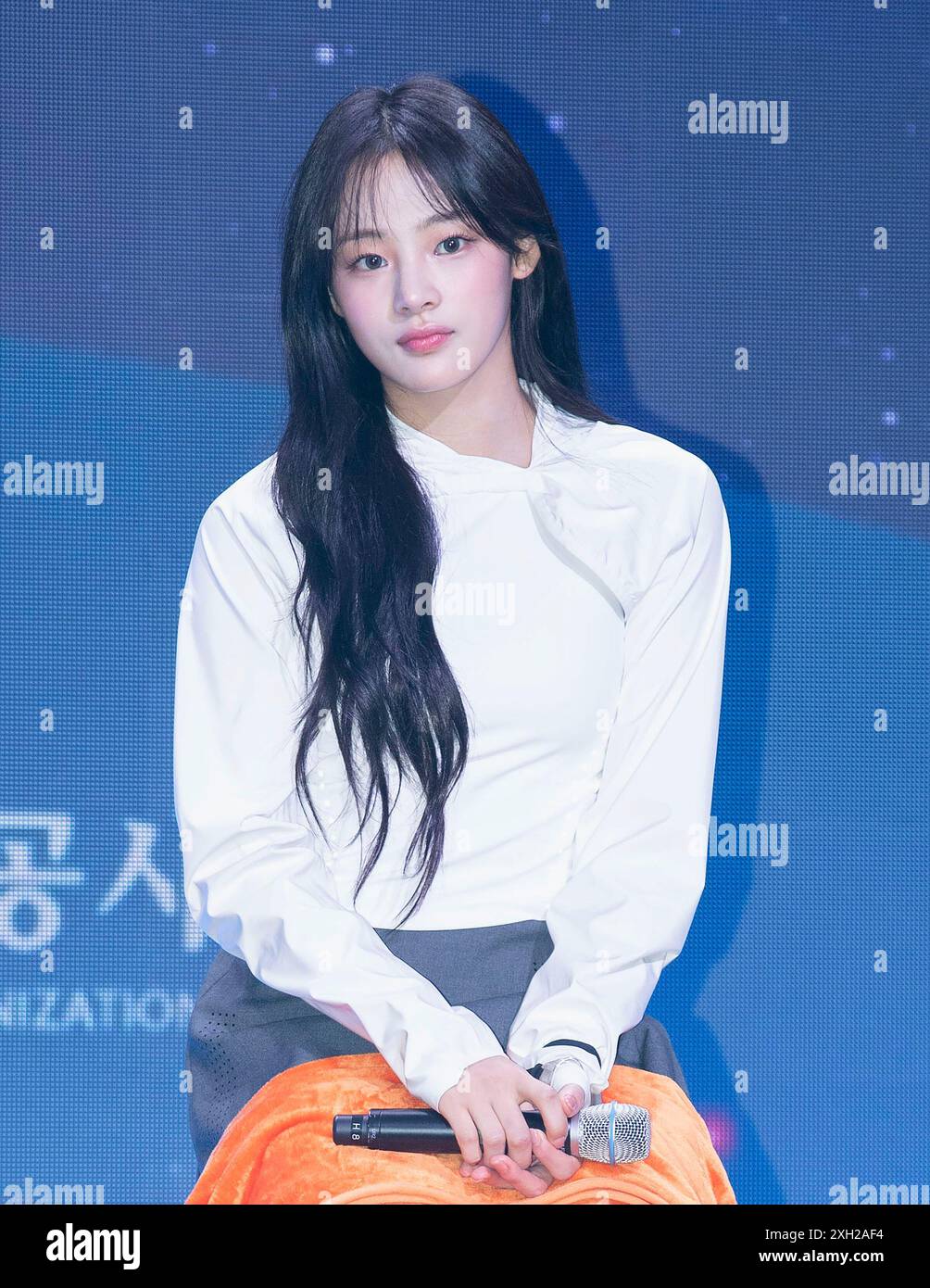 Seoul, South Korea. 11th July, 2024. South Korean singer Minji, member ...