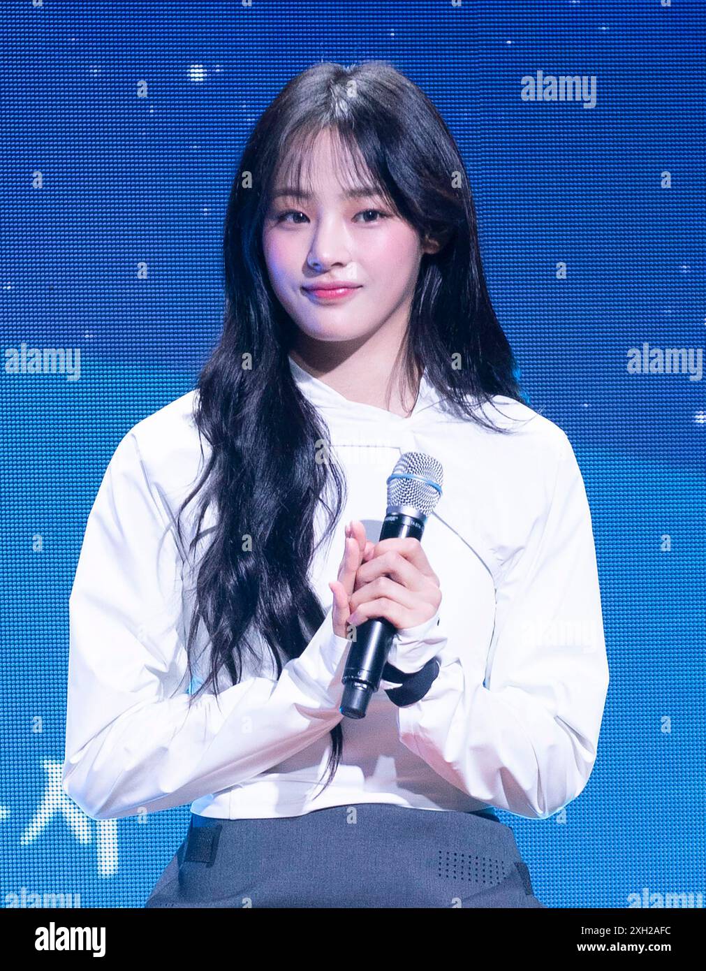 Seoul, South Korea. 11th July, 2024. South Korean singer Minji, member ...