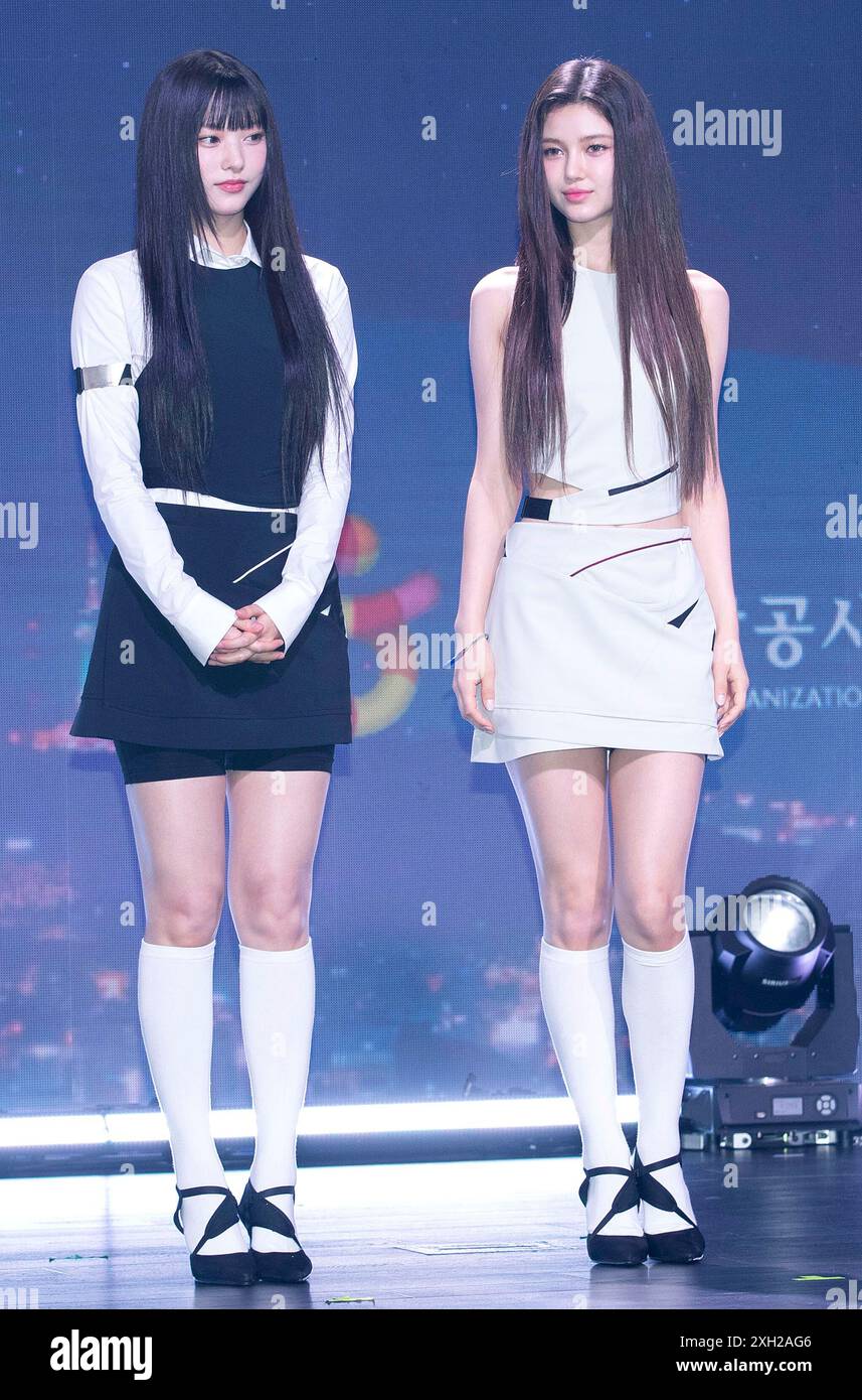 Seoul, South Korea. 11th July, 2024. (L to R) South Korean singer ...