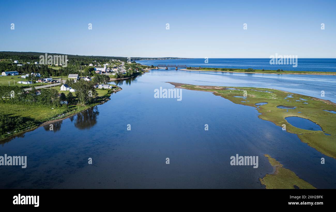 Gaspe peninsula landscape, Quebec, CA Stock Photo - Alamy