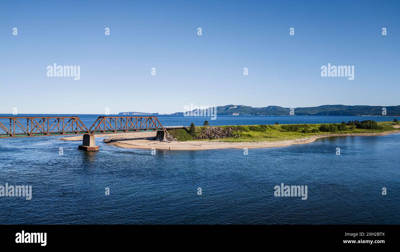 Gaspe peninsula landscape, Quebec, CA Stock Photo - Alamy