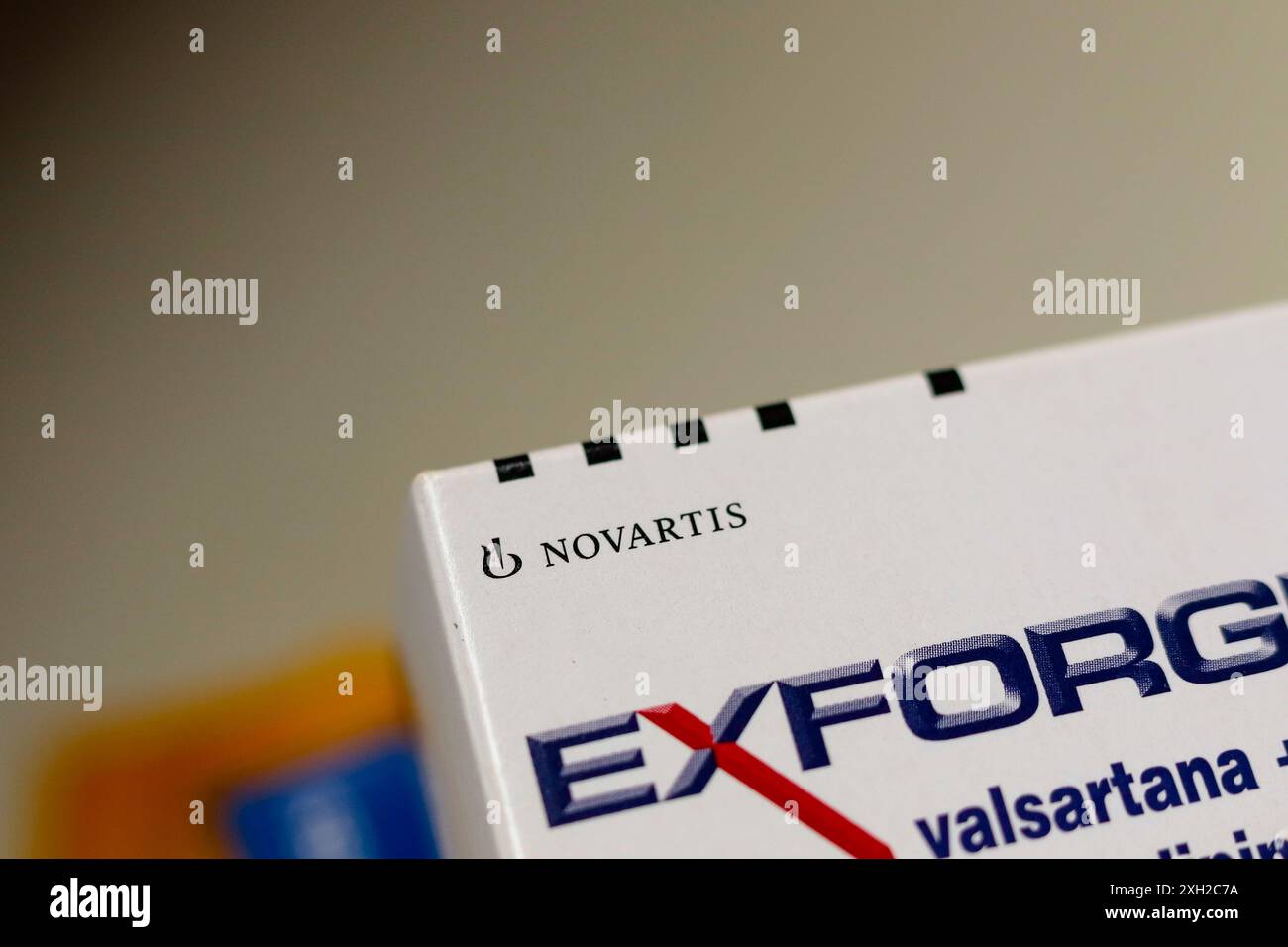 In this photo illustration, a view of the Novartis drug Exforge HCT ...