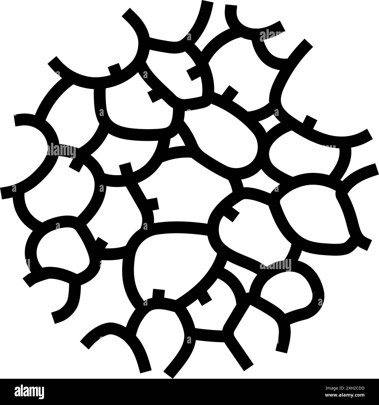 adipose tissue obesity overweight line icon vector illustration Stock ...