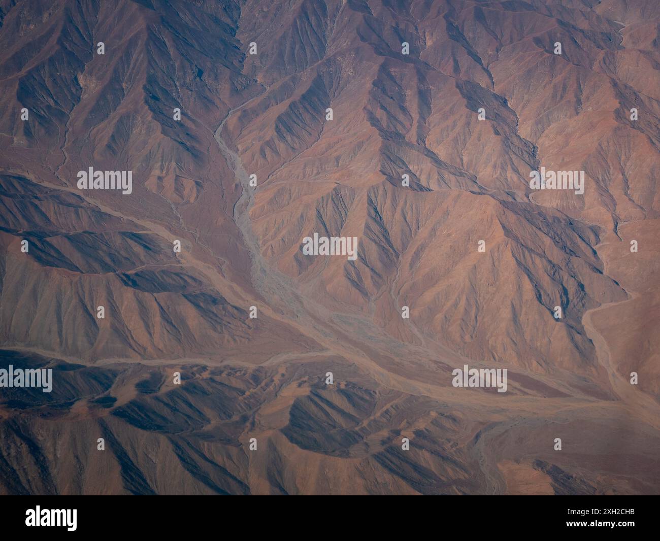 Airplane view with natural mountain backdrop hi-res stock photography ...