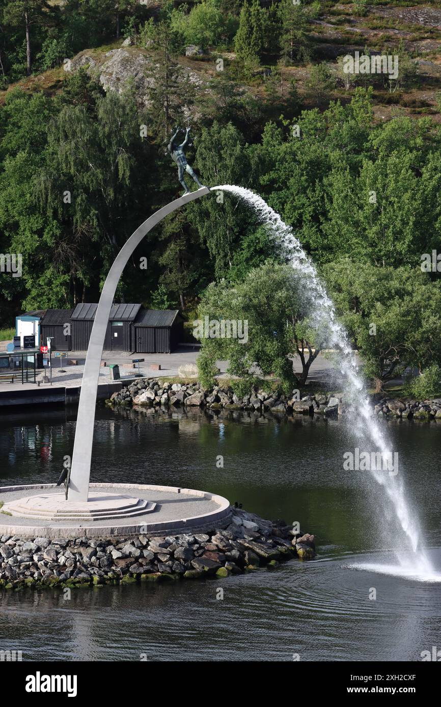 Nacka Strand fountain sculpture by Carl Milles on the Stockholm ...