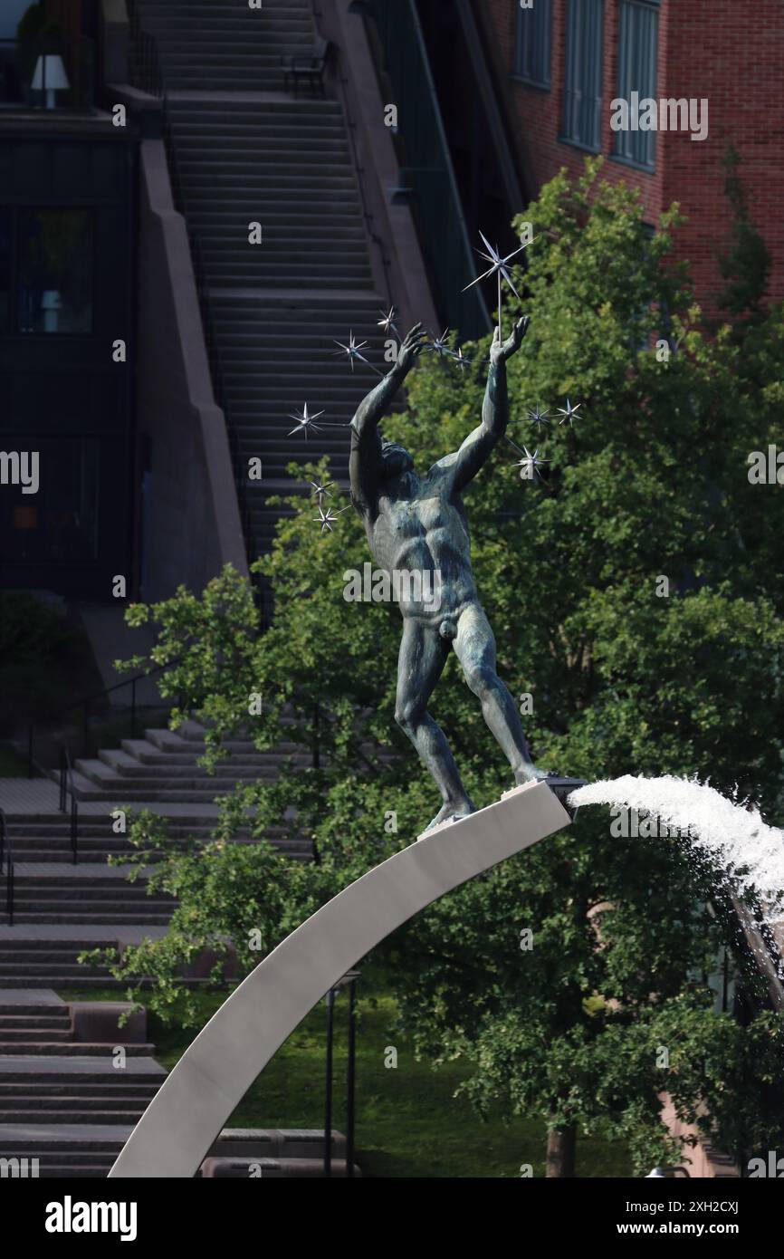 Nacka Strand fountain sculpture by Carl Milles on the Stockholm ...
