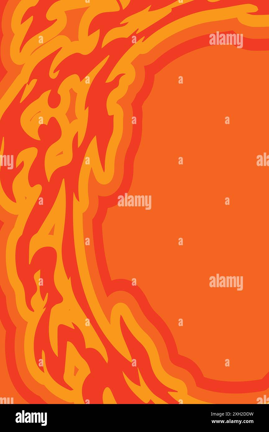 Red and orange flame paint Stock Vector Images - Alamy