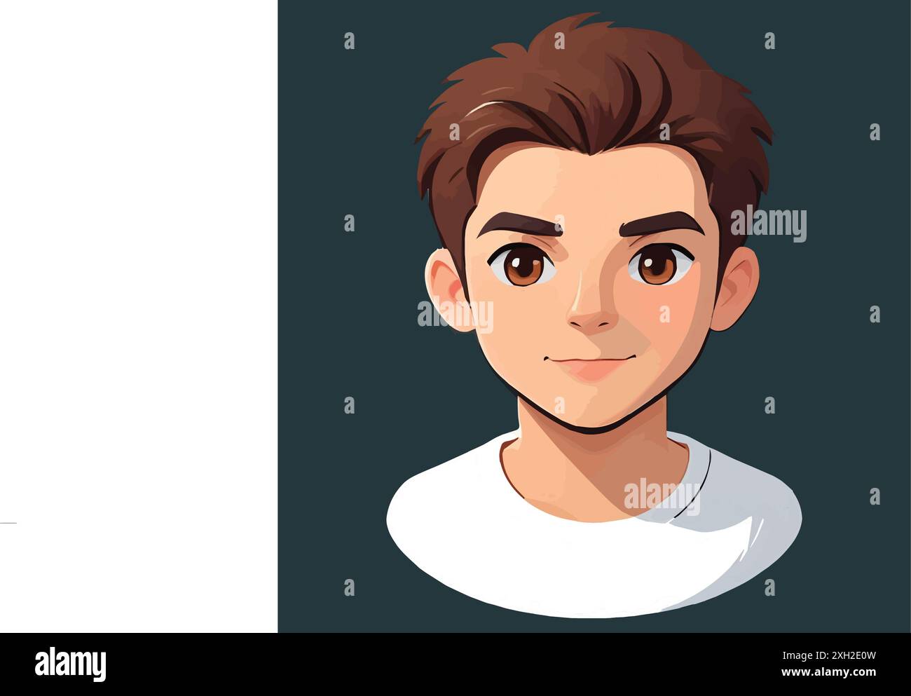 Portrait of a smart boy Stock Vector Image & Art - Alamy