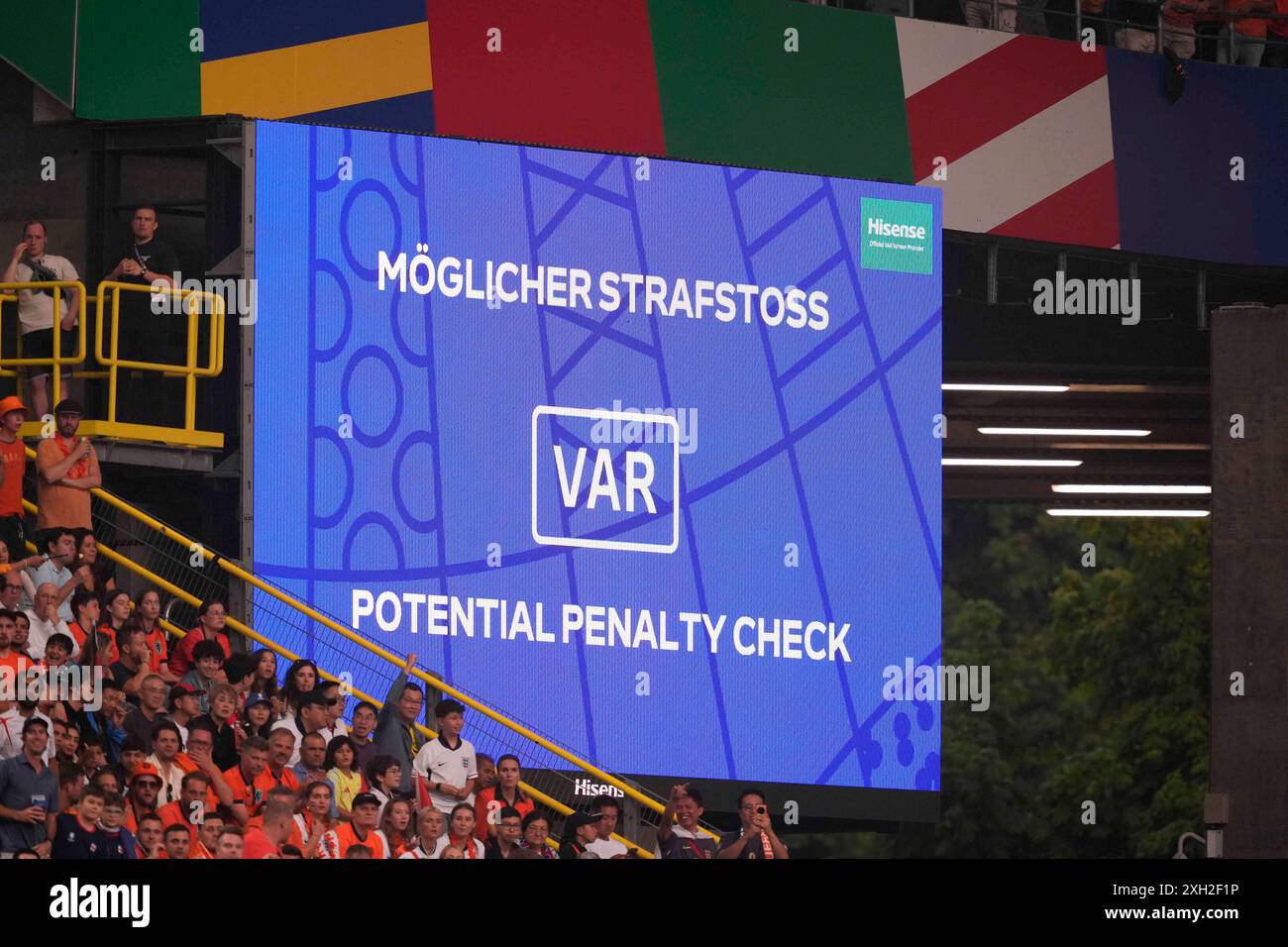 Dortmund, Germany. 11th July, 2024. Led a VAR, potential penalty check ...