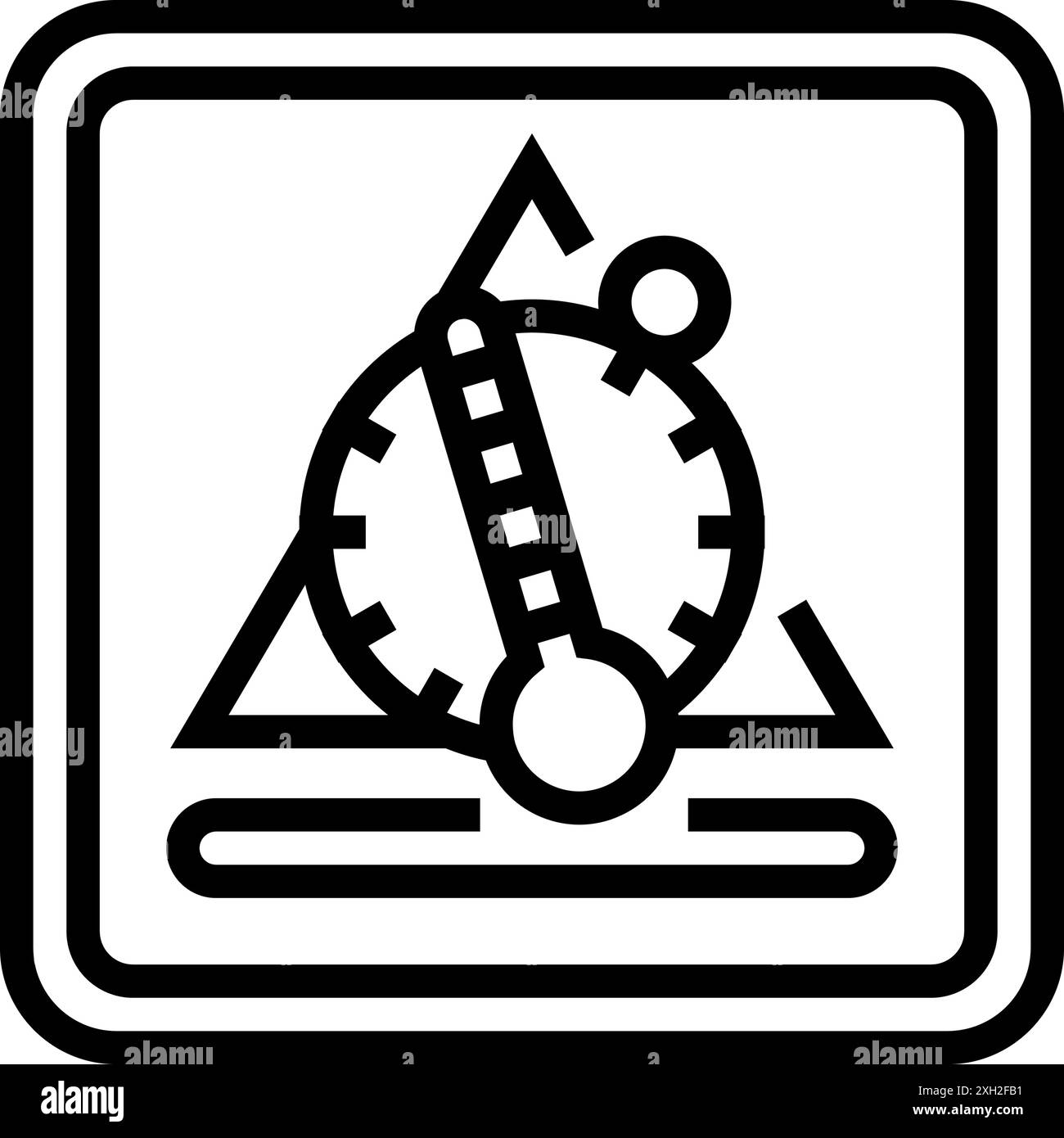 temperature sensitive product label warning line icon vector ...